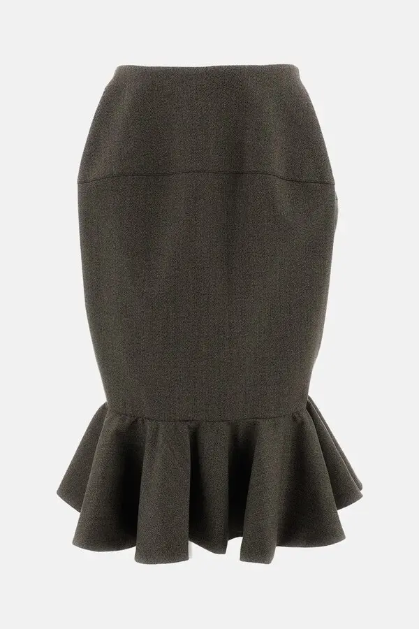Jacquemus Gonna La Jupe Palmier - Marrone