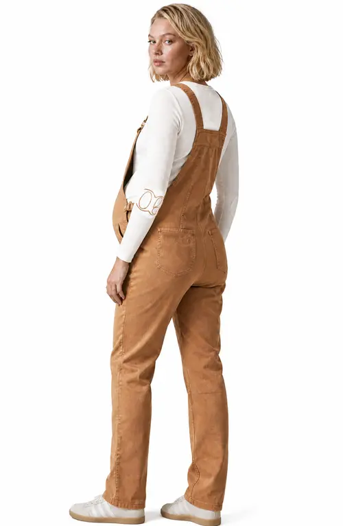 CACHE COEUR Maternity & Nursing Overall Andy - Camel