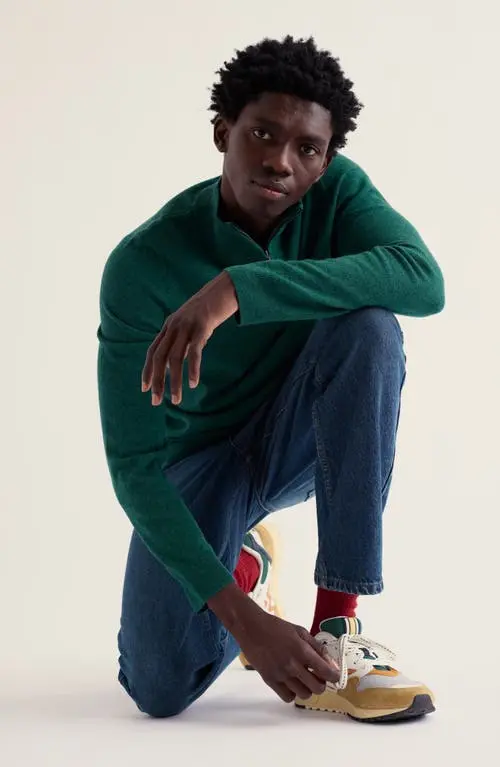 SEASALT CORNWALL Prow Quarter Zip Merino Wool Blend Sweater