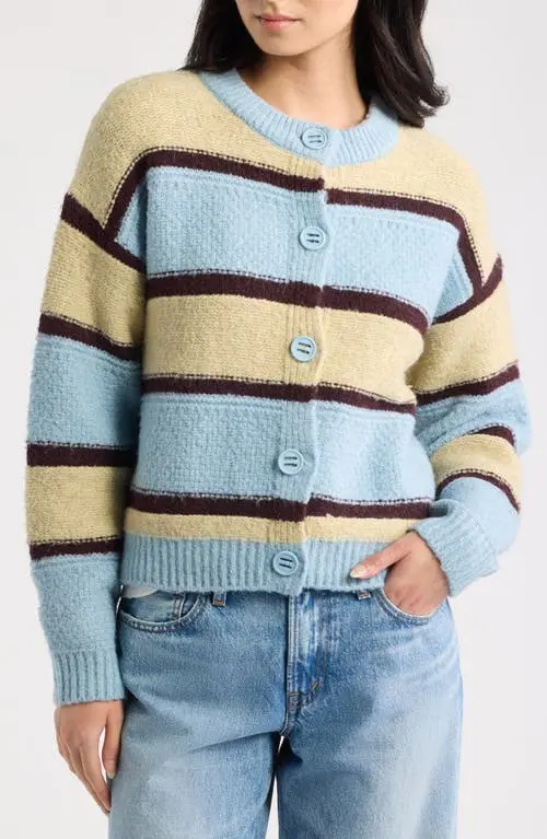 24COLOURS Wide Stripe Cardigan