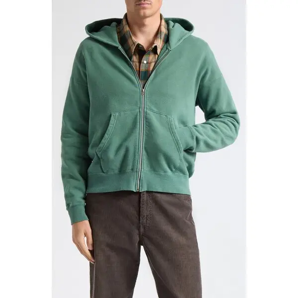 Visvim Jumbo Full Zip Hoodie - Green