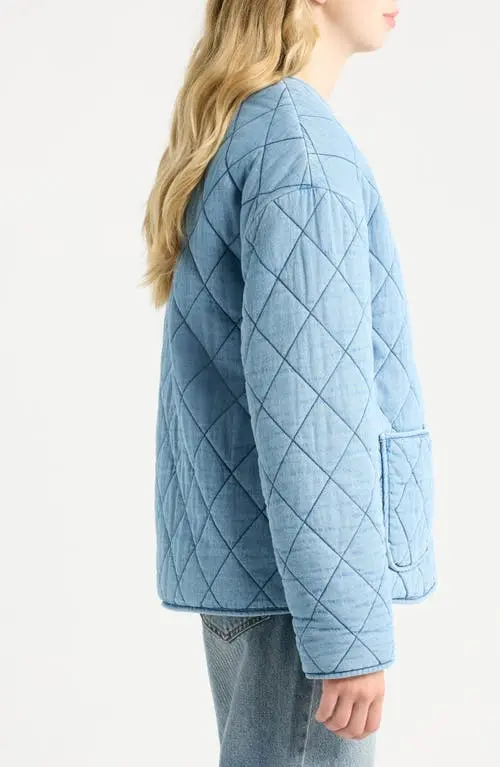 24COLOURS Quilted Denim Jacket