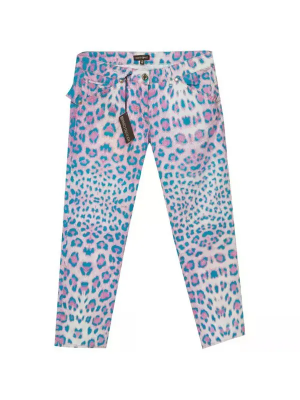 Roberto Cavalli Leopard-print Jeans