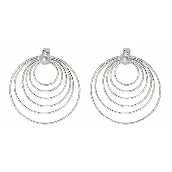 KARIZIA MX Eco Earrings - Silver/white