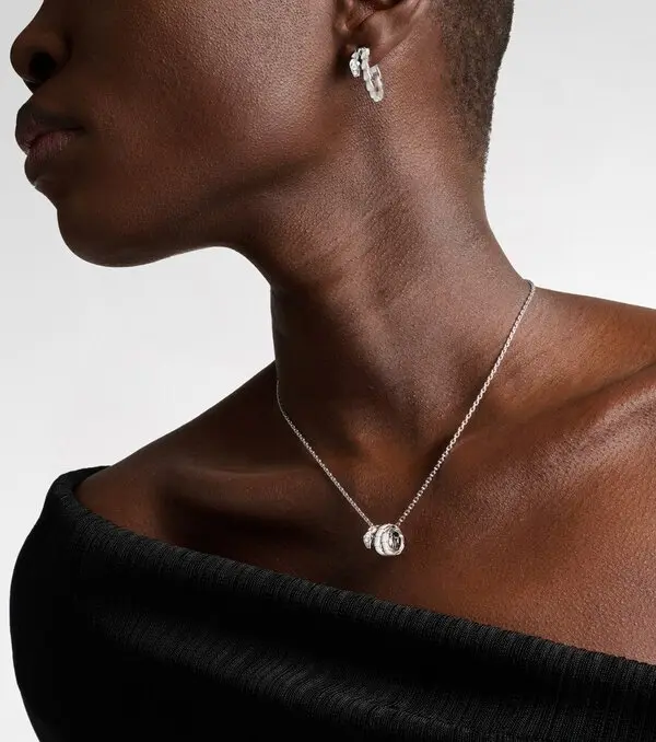BVLGARI Serpenti Viper 18kt White Gold Necklace With Diamonds
