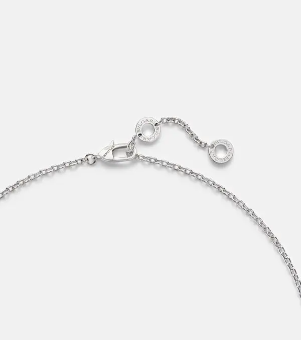 BVLGARI Serpenti Viper 18kt White Gold Necklace With Diamonds