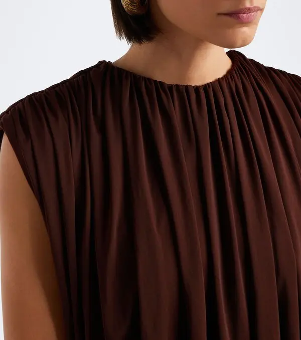 CALA DE LA CRUZ Stone Draped Top