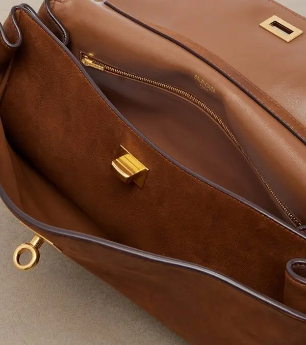 Balenciaga Rodeo East West Leather Shoulder Bag