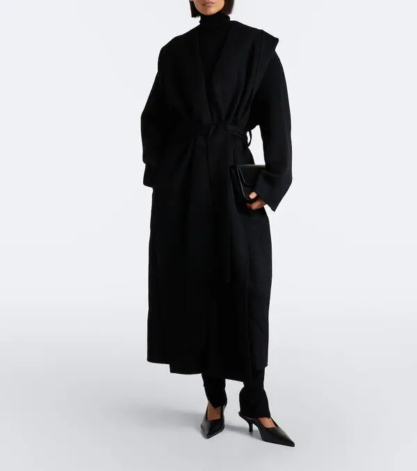 TOTEME Hooded Wool Wrap Coat