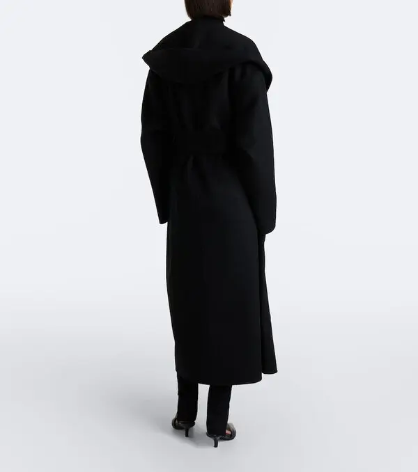 TOTEME Hooded Wool Wrap Coat