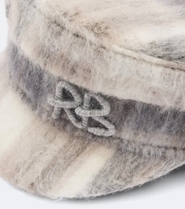 Ruslan Baginskiy Wool And Mohair-blend Newsboy Cap