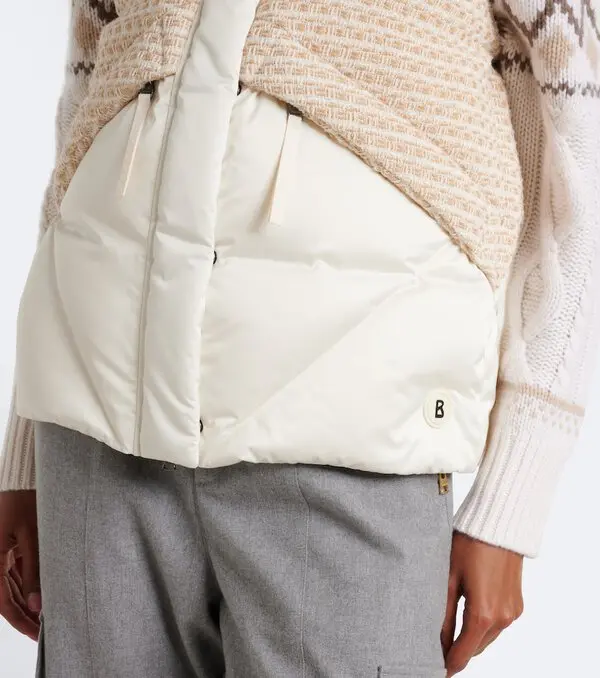Bogner Netty Tweed-trimmed Down Vest