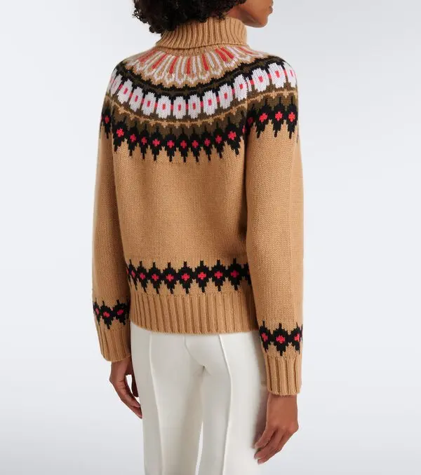 Bogner Ingrid Fair Isle Cashmere Turtleneck Sweater - Multicoloured