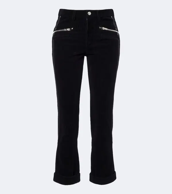 Isabel Marant Étoile Revene Cotton And Linen Straight Pants - Black