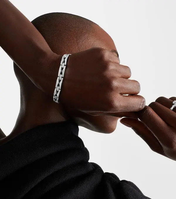 BVLGARI B.zero1 18kt White Gold Bracelet With Diamonds