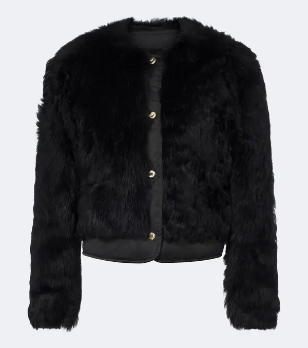 Moncler Majestueux Shearling Jacket - Black
