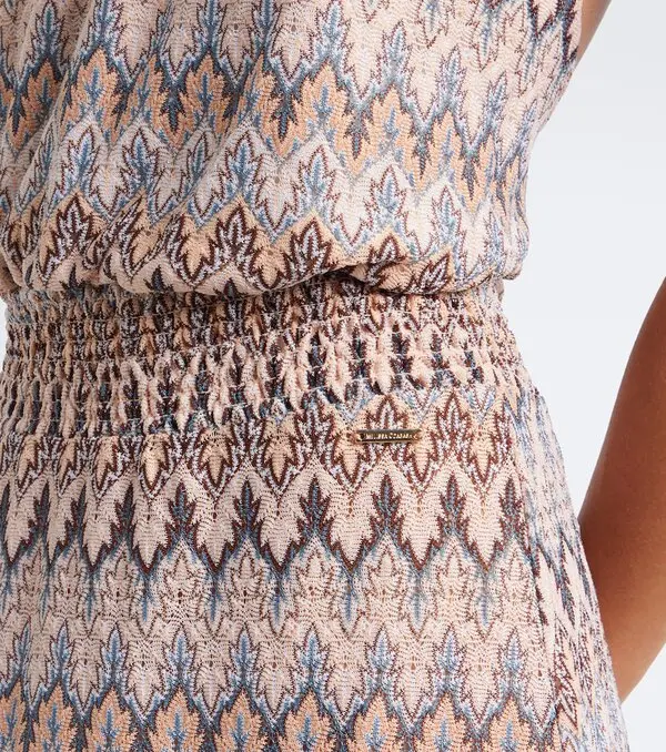 Melissa Odabash Charlotte Chevron Knitted Maxi Dress