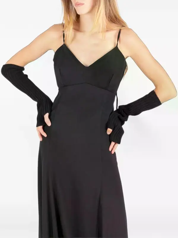 SOCIETE ANONYME Long Island V-neck Wool Maxi Dress