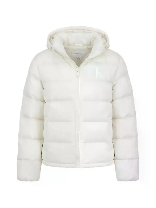 Calvin Klein Logo-print Padded Jacket - White