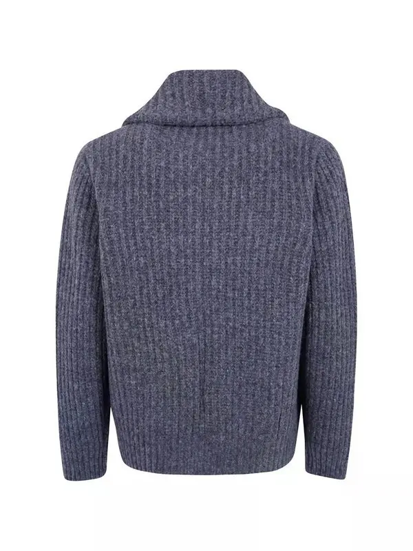 NUUR Ribbed-knit Zip-up Cardigan