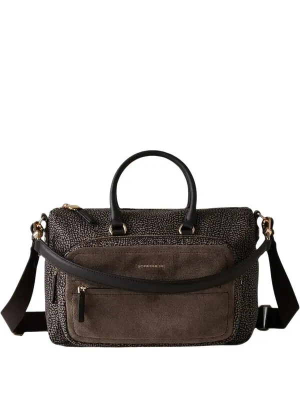 Borbonese Bowling Bag M - Brown