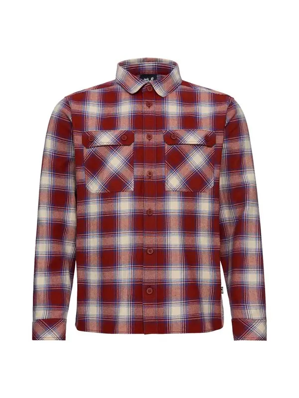 JACK WOLFSKIN Baja Flannel Shirt - Red