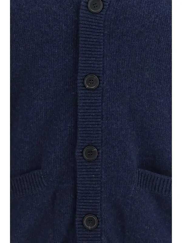 Prada V-neck Re-cashmere Cardigan - Blue