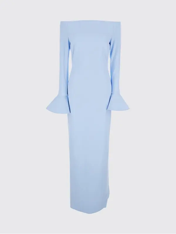 Solace London Long Cri�pe Dress