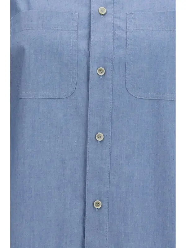 Loro Piana Korinne Cotton And Silk Shirt - Blue