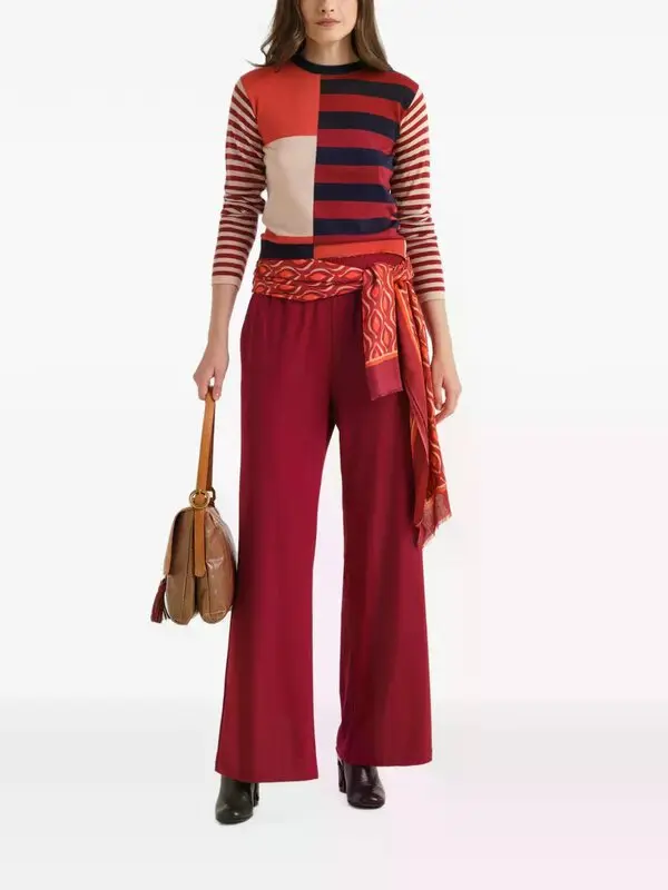 Malìparmi Embroidered-waistband Trousers