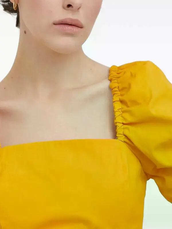 LEVI'S Ruched Puff Sleeve Top