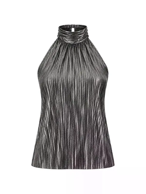 BRUUNS BAZAAR Groundberry Duro Pleated Halterneck Top