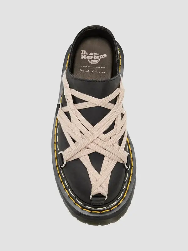 Rick Owens X Doc Martens Quad-sole Megalace Mules