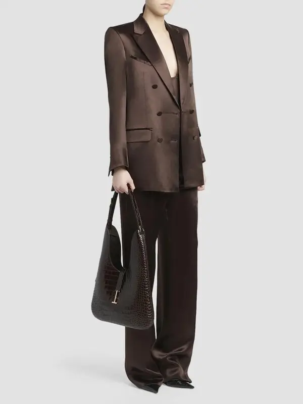 TOM FORD Arc Croc-embossed Mini Bag