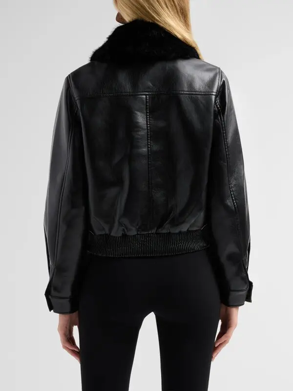 Generation Love Esther Faux Leather Bomber Jacket
