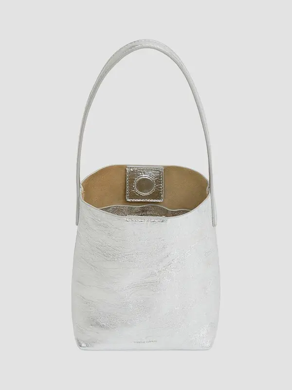 MANSUR GAVRIEL Mini Everyday Metallic Leather Tote Bag