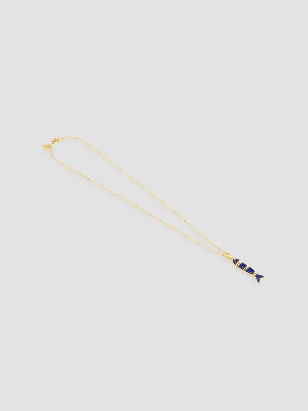 ANABEL ARAM Milos 18k-gold-plated & Gemstone Fish Charm