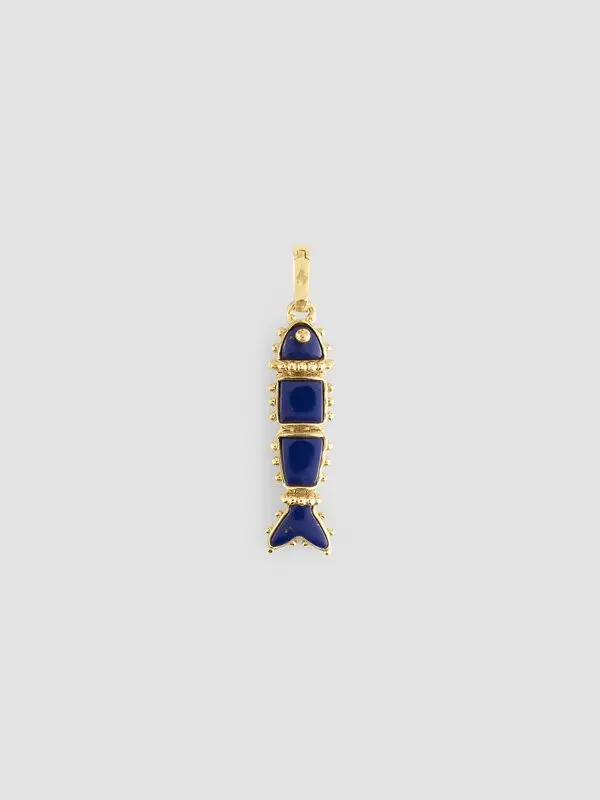 ANABEL ARAM Milos 18k-gold-plated & Gemstone Fish Charm