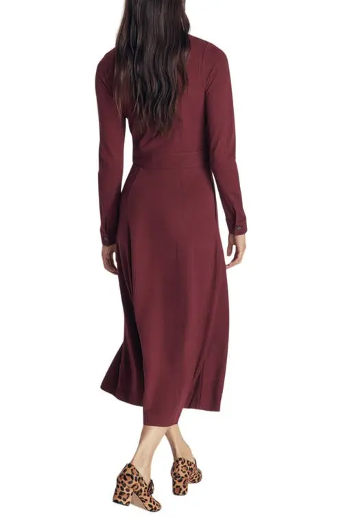 Boden Alex Ponte Contrast Midi Dress