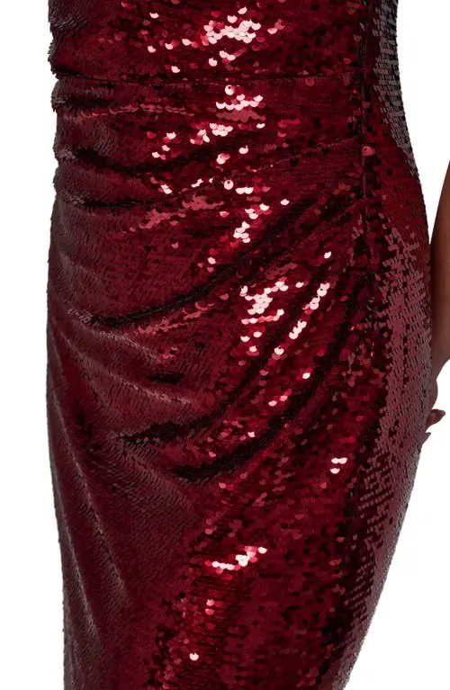 Donna Karan New York Sequin Sleeveless Midi Dress