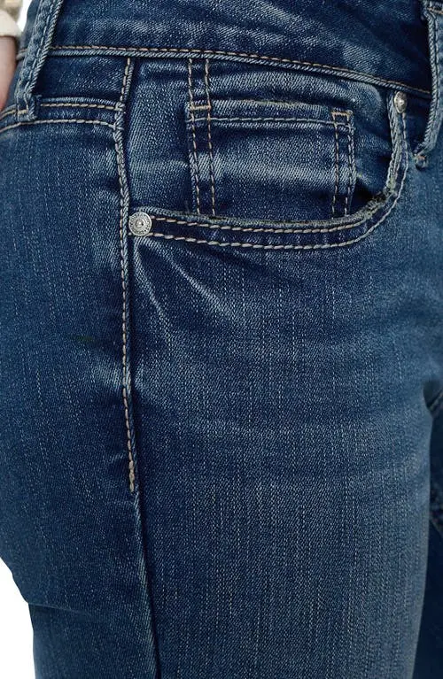 SILVER JEANS CO. Suki Petite Curvy Mid Rise Straight Leg Jeans