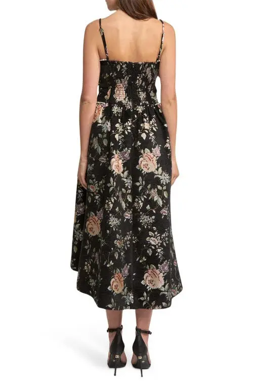 EN SAISON Jasmine Floral Jacquard Midi Dress
