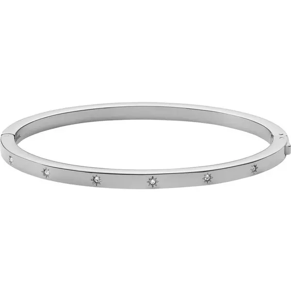 Fossil Sadie Shine Bright Bangle Bracelet - Silver
