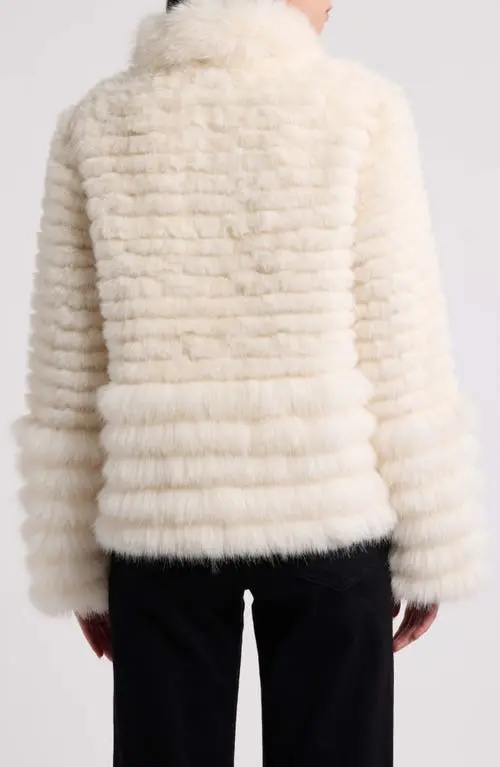 Love Token Joyce Reversible Faux Fur Jacket - Ivory