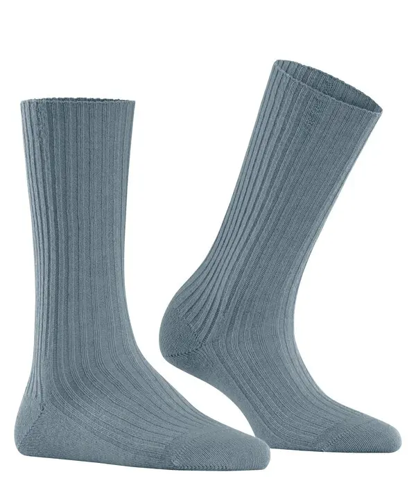 Falke Cosy Wool Boot Boot Socks - Blue