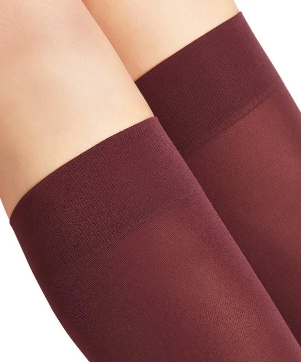 Falke Pure Matt 50 Den Knee High Socks - Red