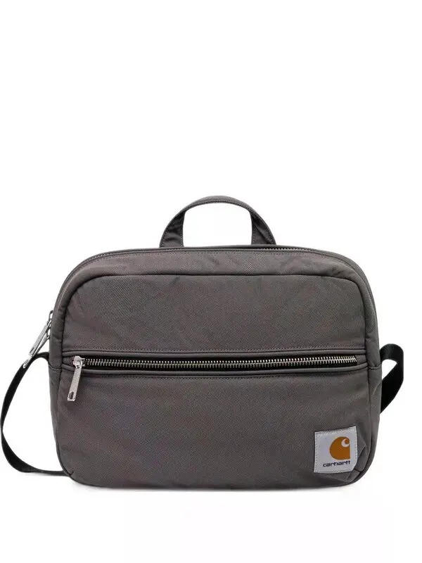 Carhartt Work In Progress Logo-patch Zip-around Messenger Bag - Grey