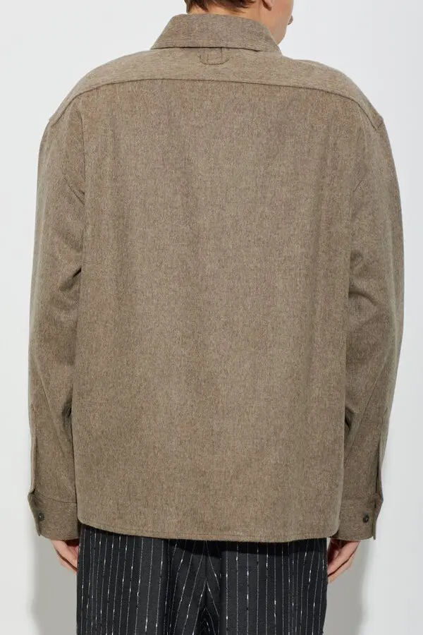 Jacquemus Wool Shirt-jacket ‘flash - Grey