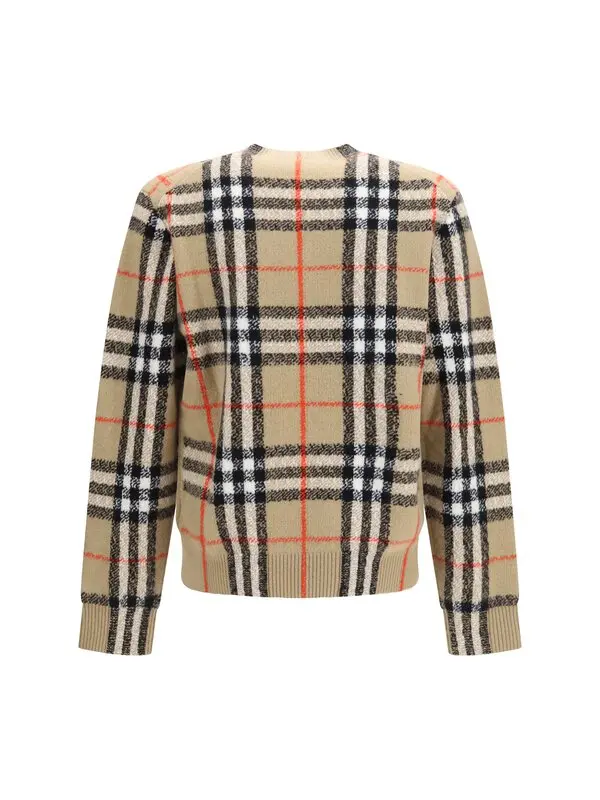 Burberry Check Cashmere Sweater - Multicolor