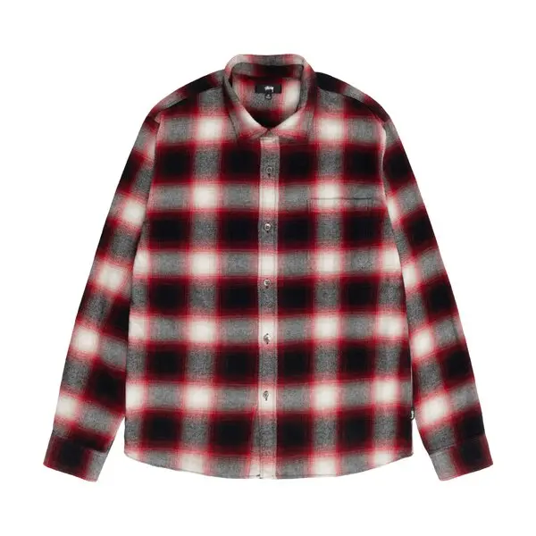 StÜssy Bay Plaid Shirt 'red - Multicolor